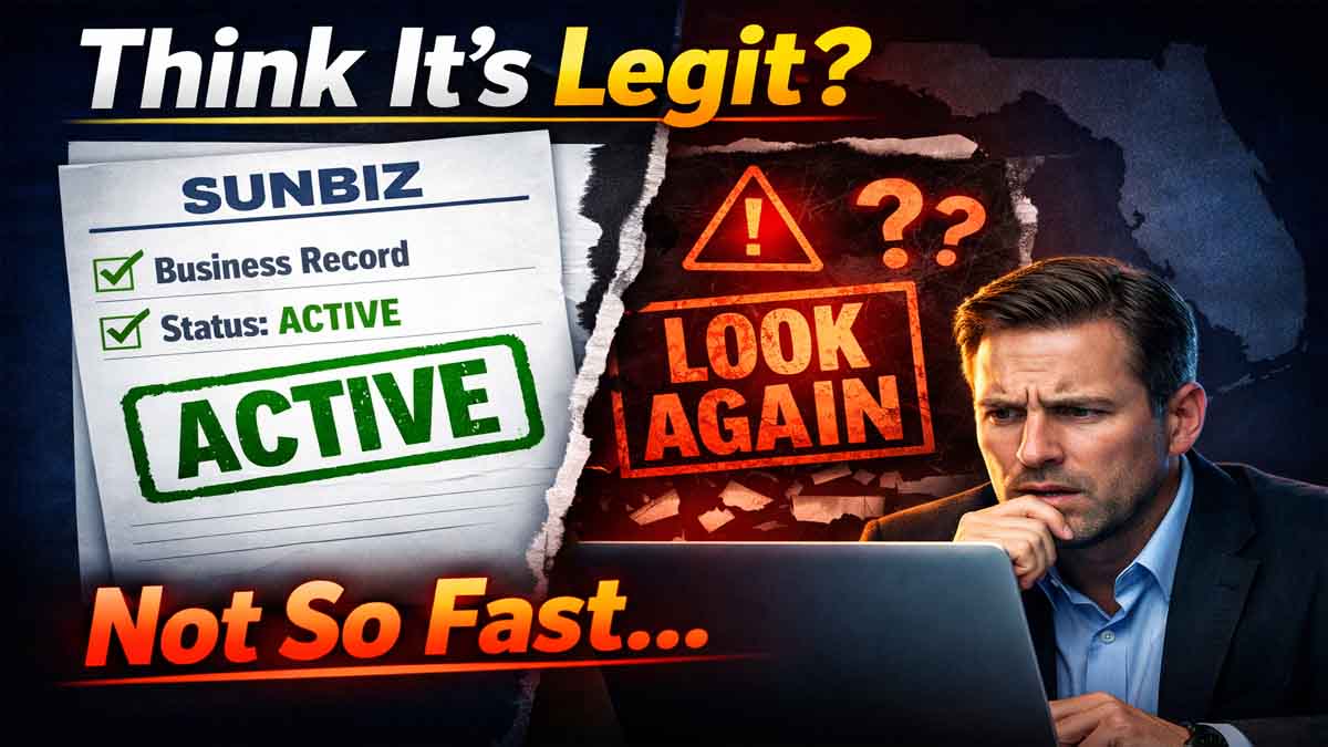 Why That Sunbiz Record Doesn’t Tell the Whole Story